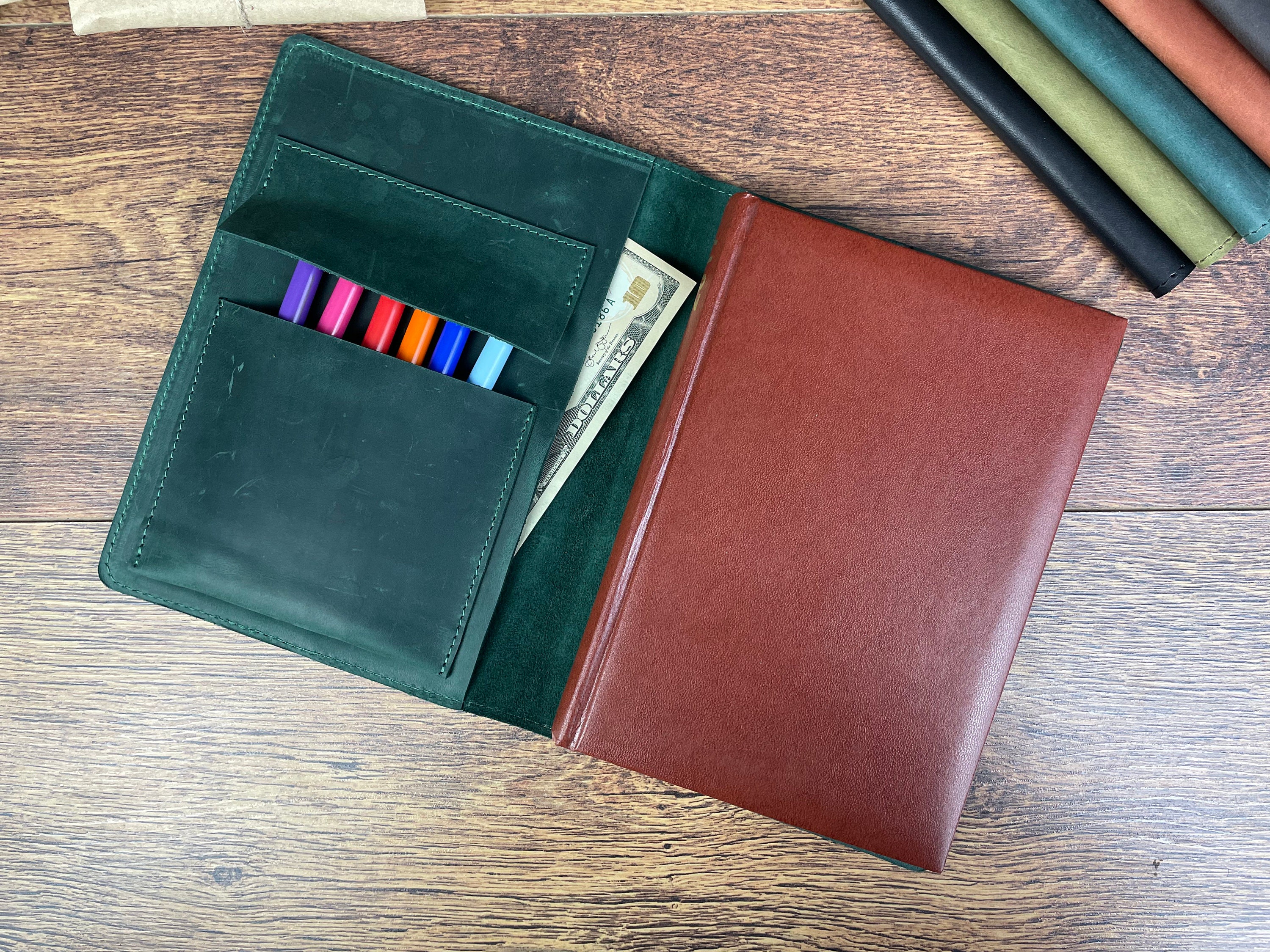 Leather Notebook Cover Vintage Leather Journal Cover A5 | Etsy