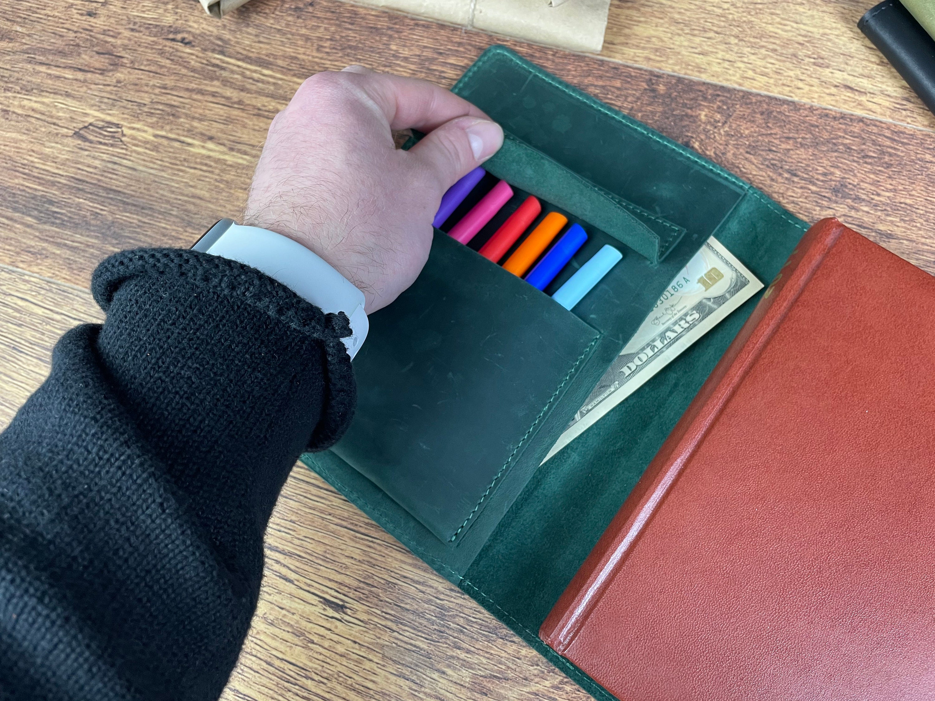 Leather Notebook Cover Vintage Leather Journal Cover A5 | Etsy