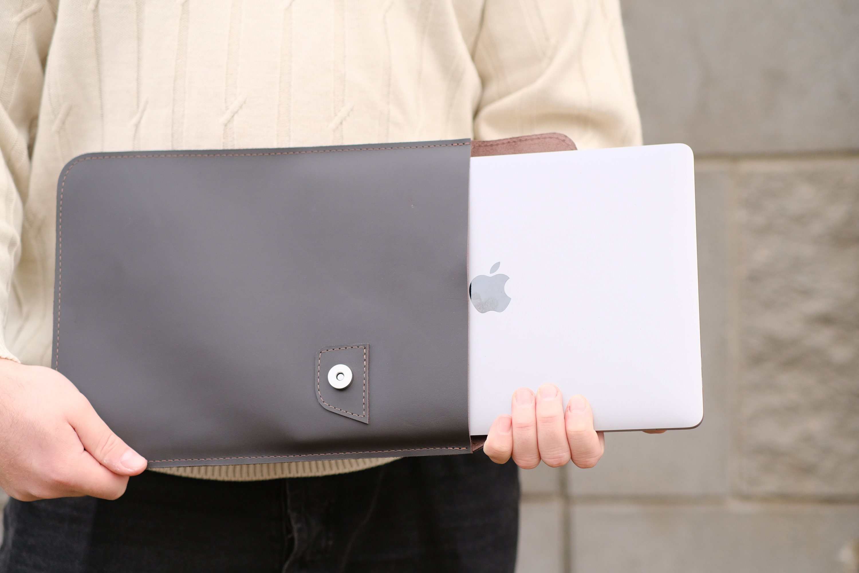 Personalized Leather Sleeve for Macbook Macbook Pro M1 2020 - Etsy