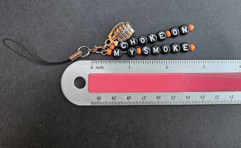 Choke on My Smoke Bag Charm - Anime, Manga Keychain - Etsy