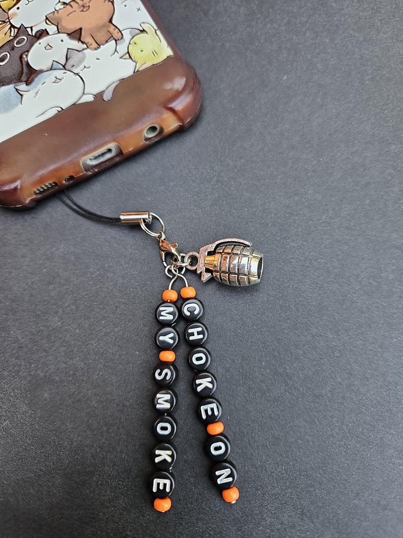 Choke on My Smoke Bag Charm - Anime, Manga Keychain - Etsy