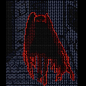 Mothman in the City Tapestry Crochet Pattern - Wall Hanging Blanket ...