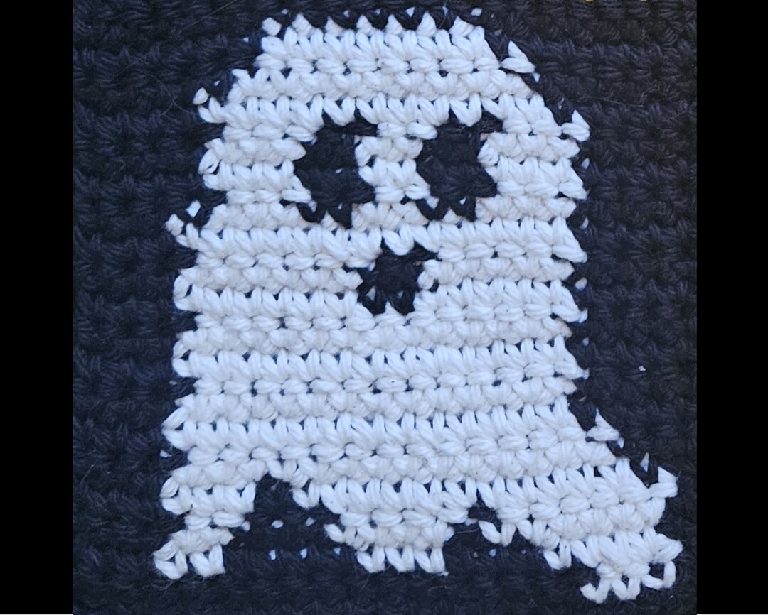 Easy Ghost Tapestry Crochet Pattern - Practice Beginner Fall Autumn ...