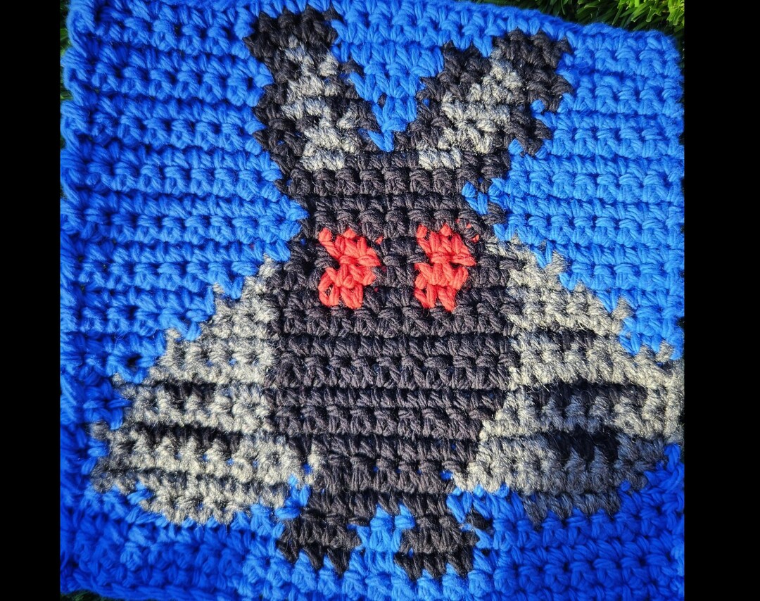 Mothman Tapestry Crochet Pattern: Cryptid Granny Square (digital ...