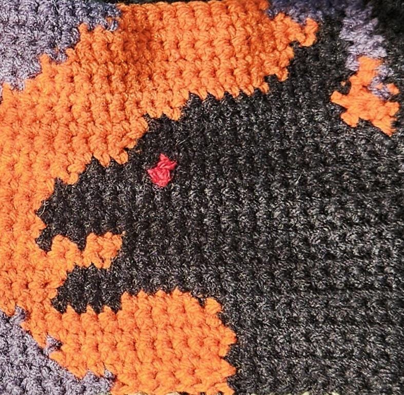 Werewolf Tapestry Crochet Pattern - Cryptid Easy Beginner Granny Square ...