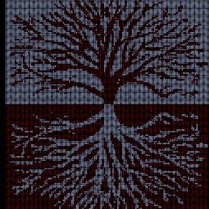 Tree and Roots Tapestry Crochet Pattern: Spooky Forest Design (digital ...