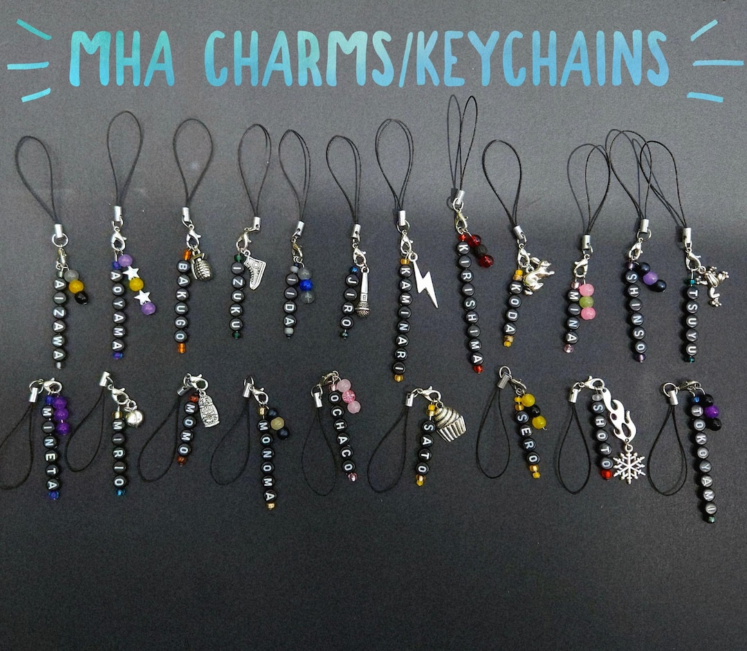 Hero Anime Bag Charms - Manga, Keychain, Phone, Zipper Pull - Etsy