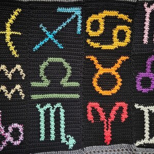 Libra Zodiac Tapestry Crochet Pattern: Beginner Astrology Blanket ...