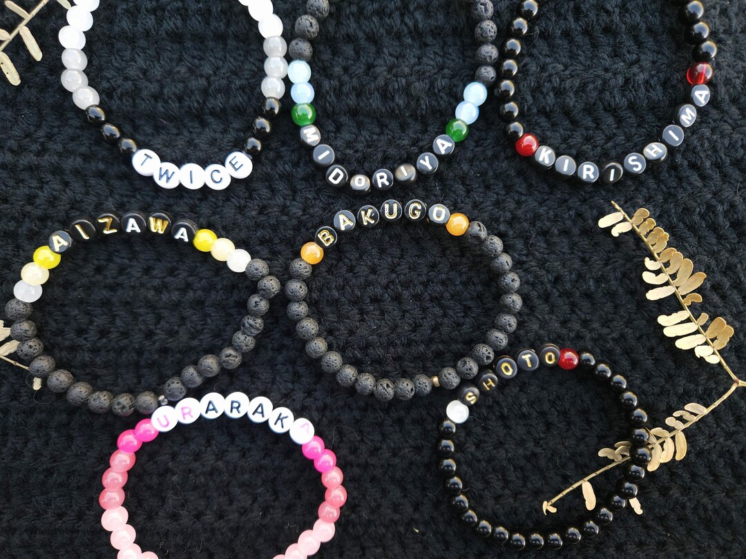 Anime Inspired Bracelet - Bakugo, Deku, Aizawa, Shinso, Dabi, Hawks ...