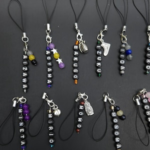 Hero Anime Bag Charms - Manga, Keychain, Phone, Zipper Pull - Etsy