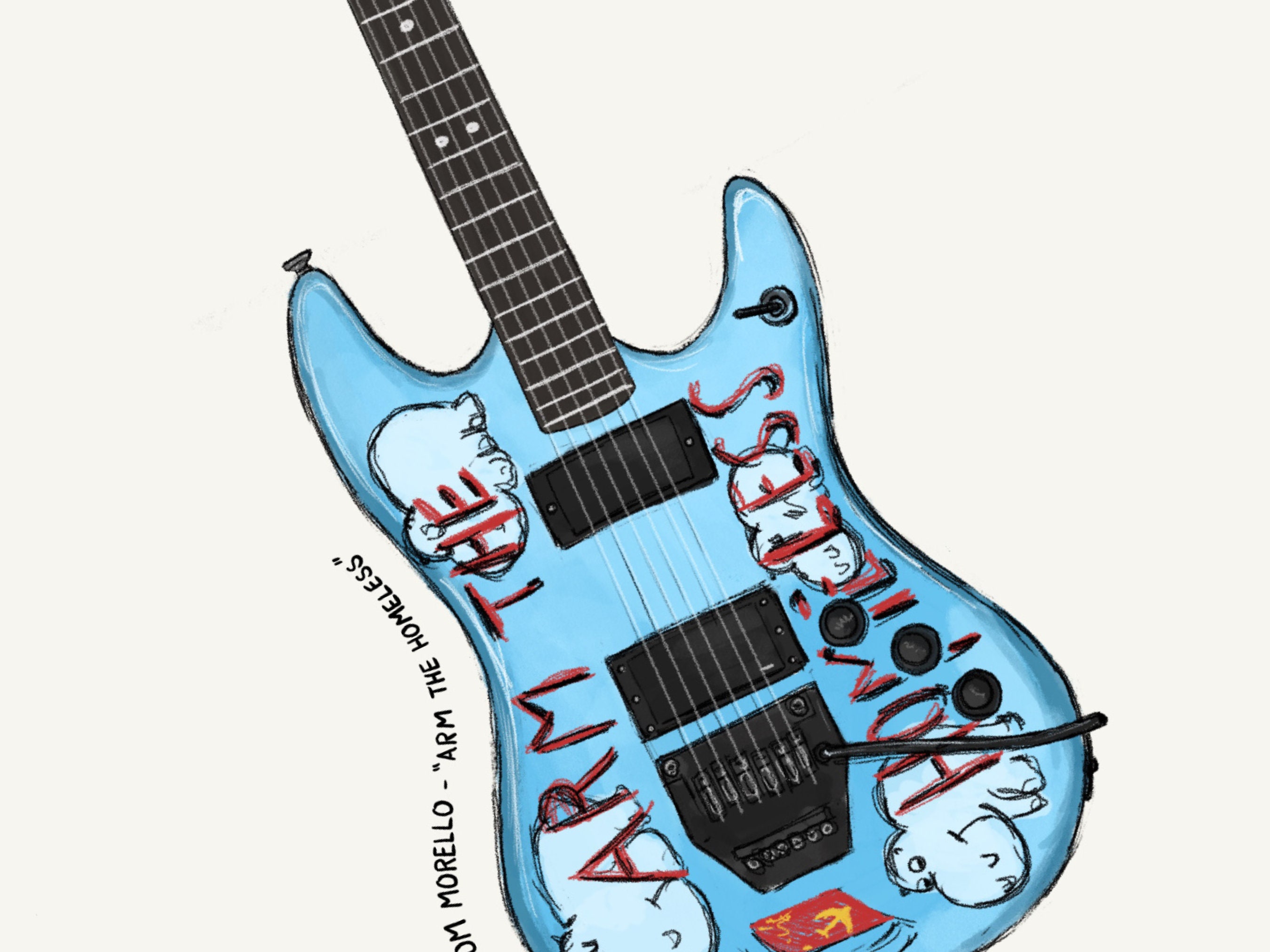 Tom Morello Arm The Homeless Guitar