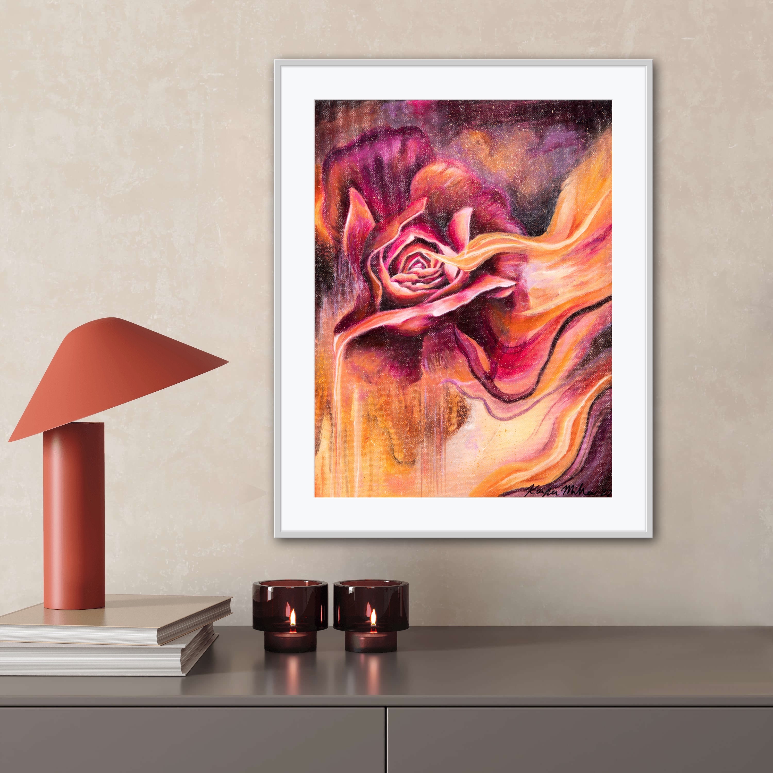 Blooming Desire Abstract Realism Sensual Rose Art - Etsy