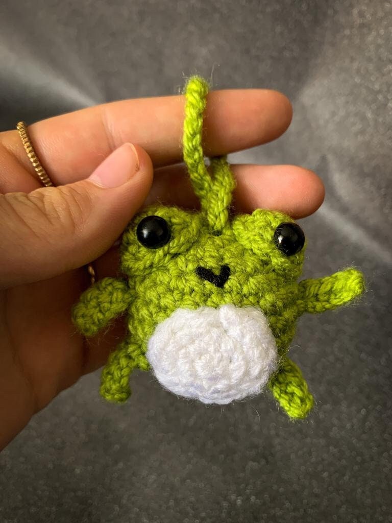 Frog Crochet Pattern PDF English Pattern Keychain Cute - Etsy