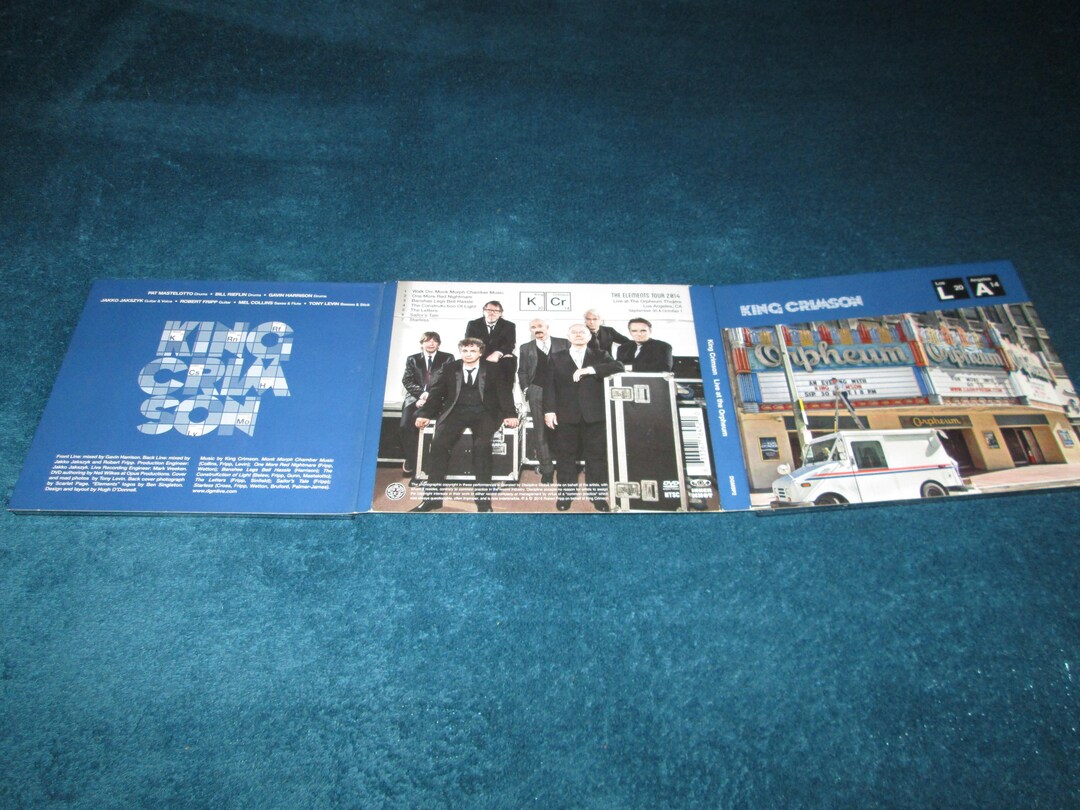 King Crimson -live at the Orpheum CD & Audio DVD Set Live in LA on the ...