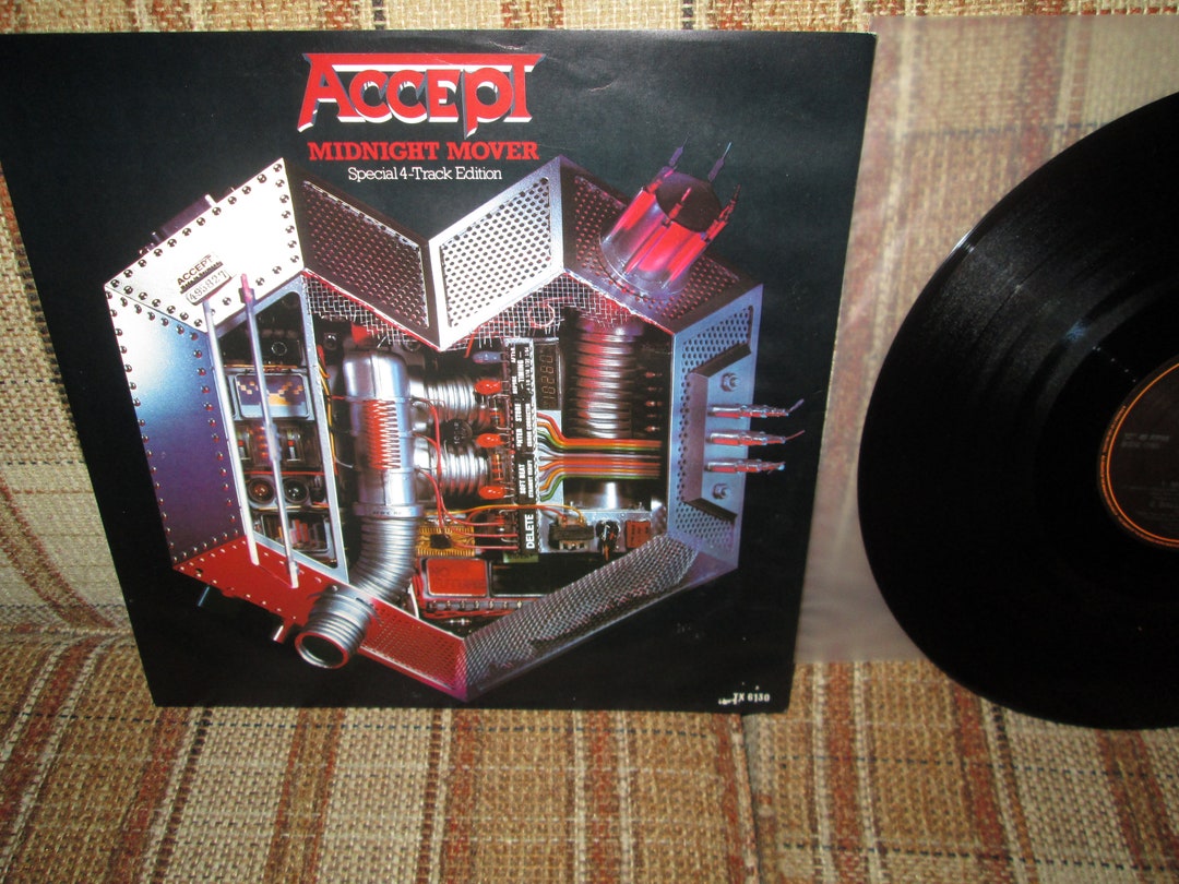 Accept -midnight Mover 1985 12in Vinyl EP British Import on Portrait Records TX 6130 -free US ...
