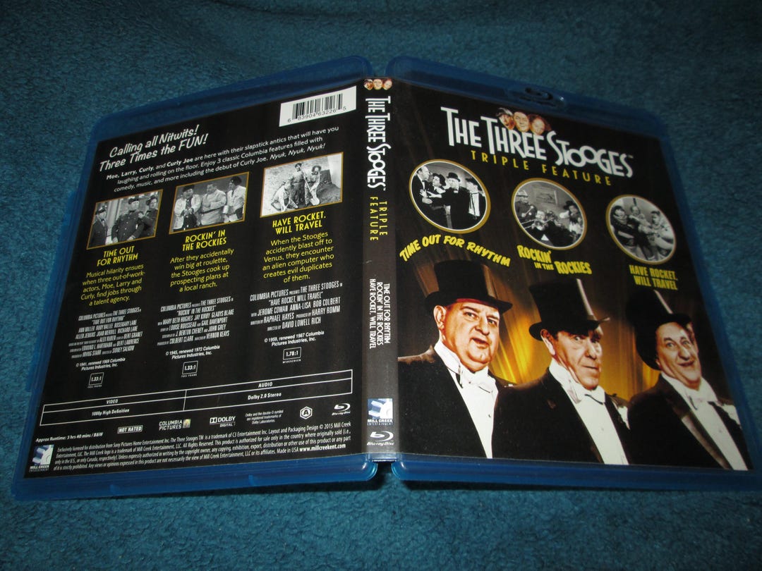 The Three Stooges -blu Ray Triple Feature Volume 2 -3 Movies One Blu Ray on Mill Creek Free US ...