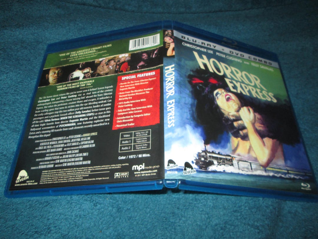 Horror Express -blu Ray & DVD Combo Pack W/christopher Lee Peter ...