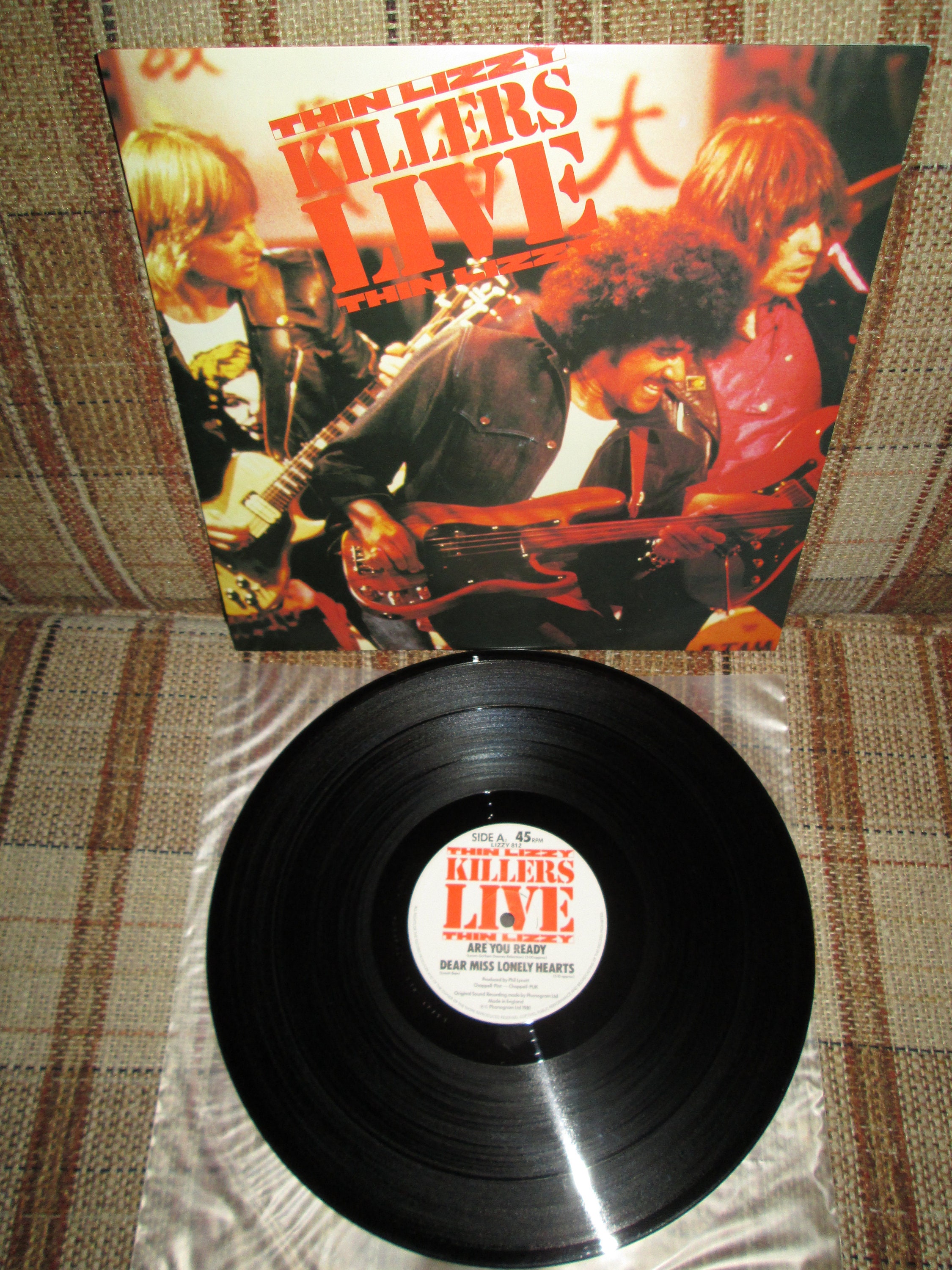 Thin Lizzy killers Live 12in Vinyl EP ENGLISH Import on Phonogram Records LIZZY 812 Free Us ...