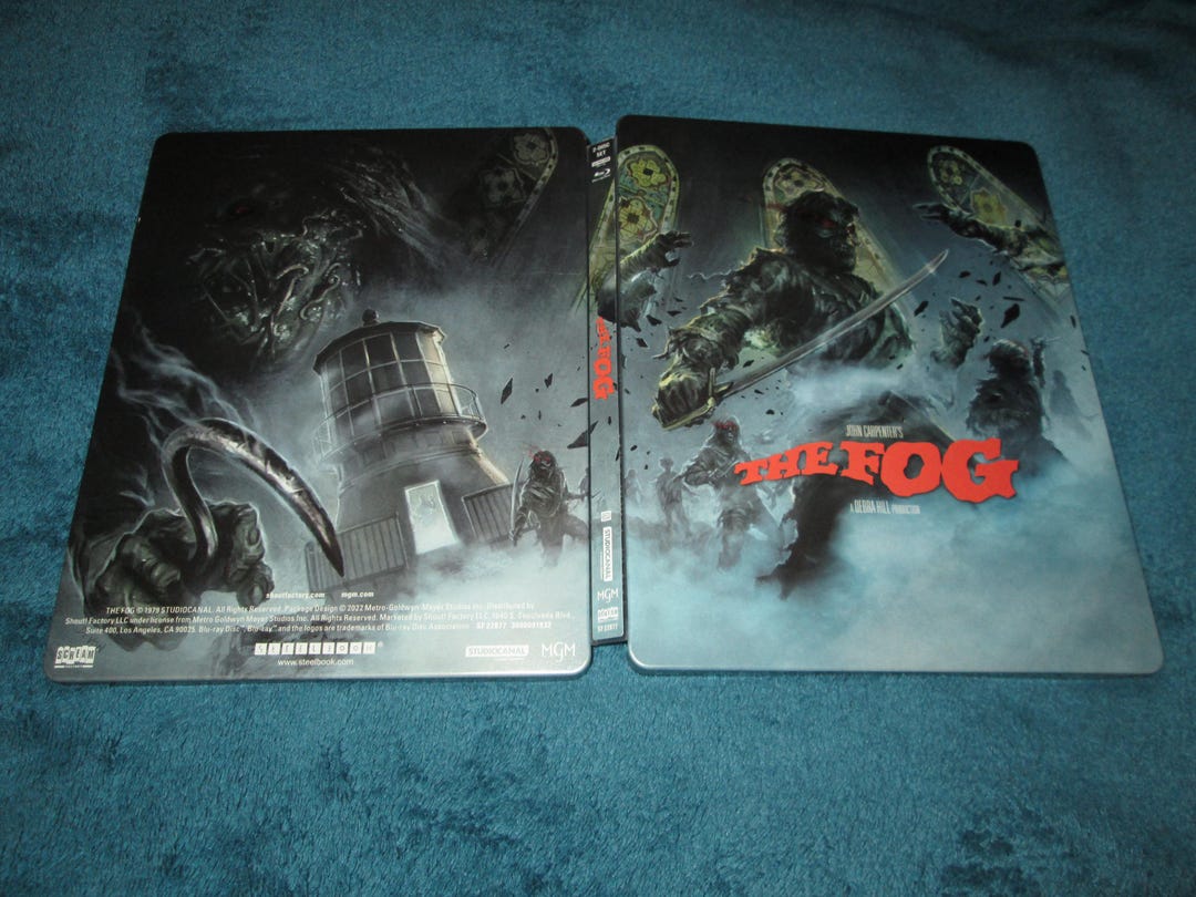 The Fog -4K Ultra HD & Blu Ray 2 Disc Set Steelbook W/information Sheet on Scream SF 22877 John ...