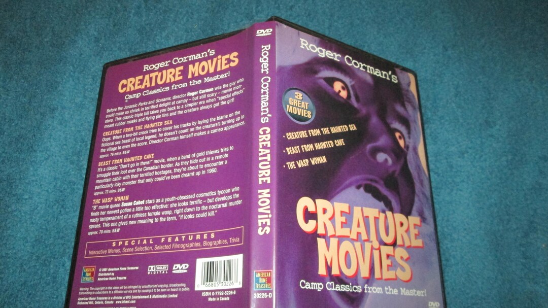 Roger Corman's Creature Movies -original 2001 Issue DVD With 3 Movies ...