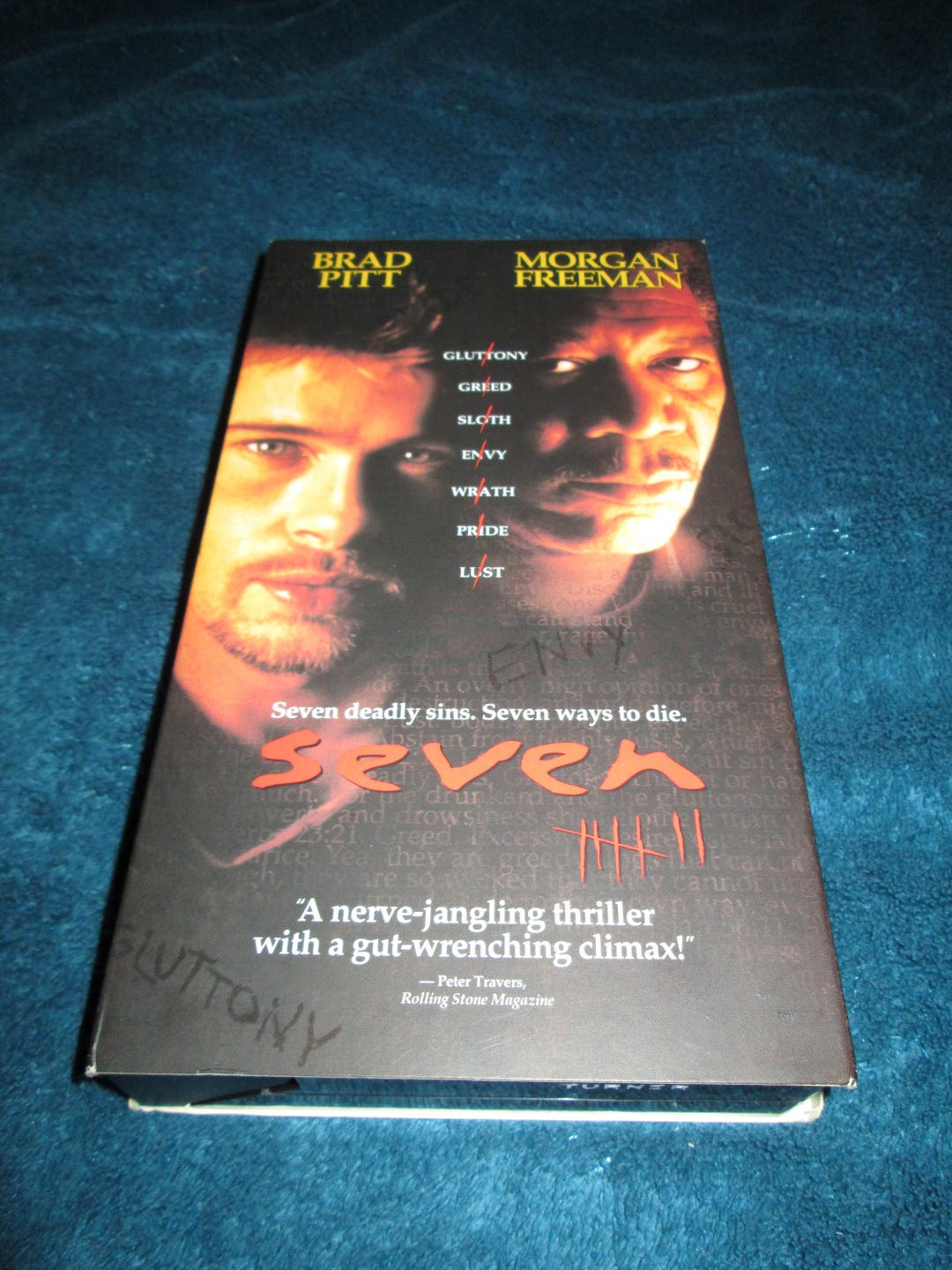 Seven -official Factory-made VHS Tape on New Line N4381V Brad Pitt ...