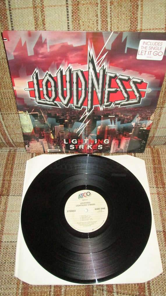 Loudness lightning Strikes Promo Copy on Atco Records 90512-1 | Etsy