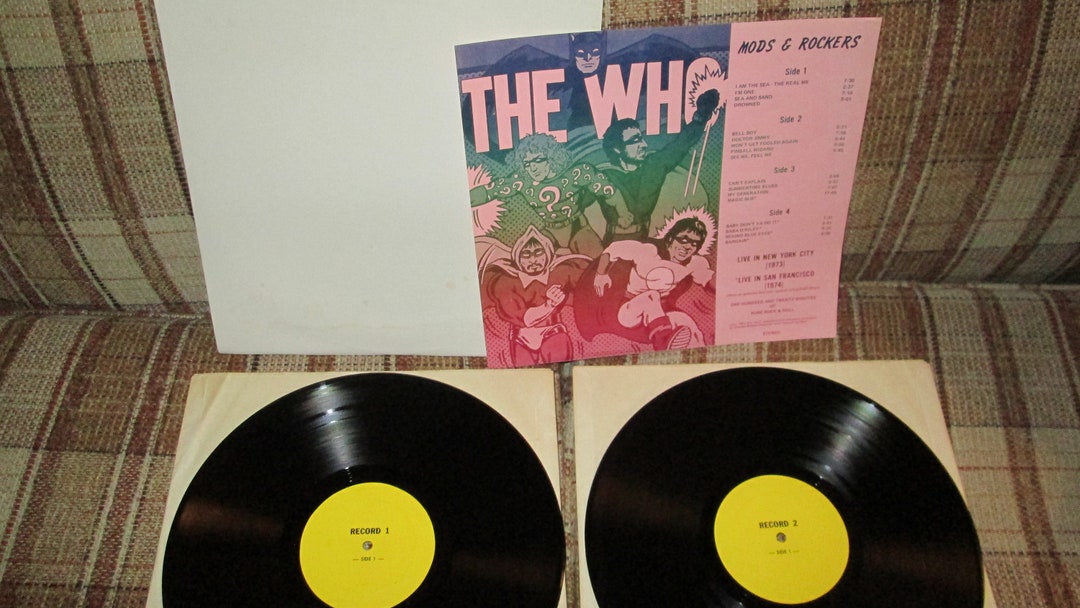 The Who mods and Rockers Vinyl Double LP Set RARE Live Broadcast From ...
