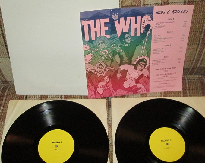 The Who -mods and Rockers Vinyl Double LP Set RARE Live Broadcast From ...