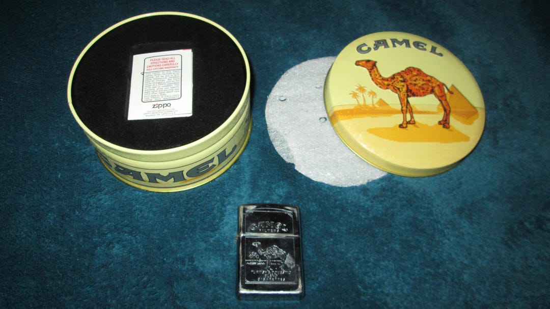 Camel Cigarette Merchandise Lot -lighters, Mugs, Tins, the Game ...