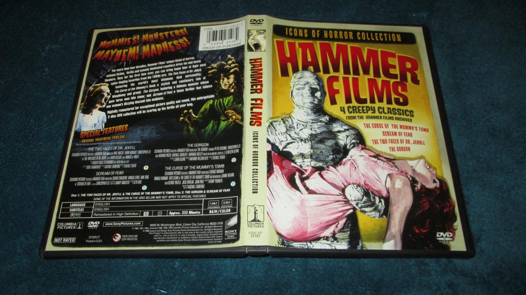 Icons of Horror Collection Hammer Films -4 Creepy Classics on 2 Dvds on ...