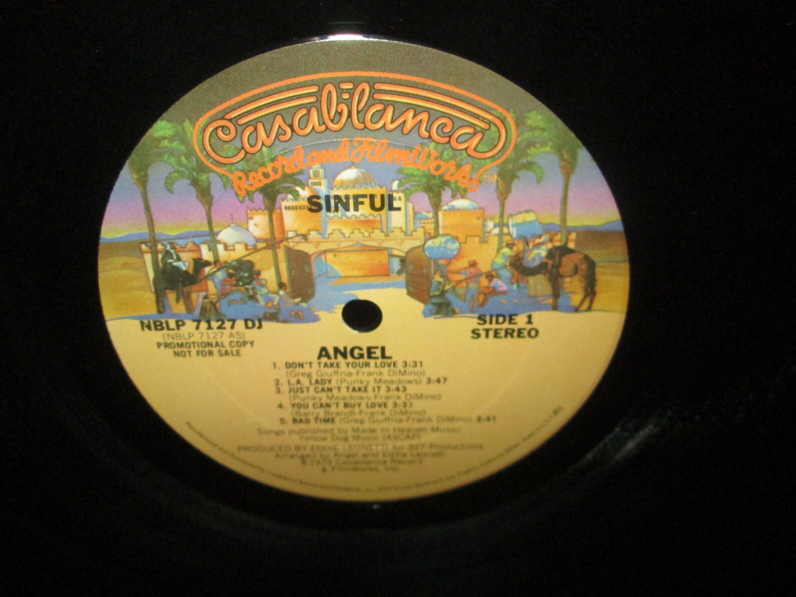 Angel sinful 1979 Vinyl LP on Casablanca Records NBLP 7127 DJ - Etsy
