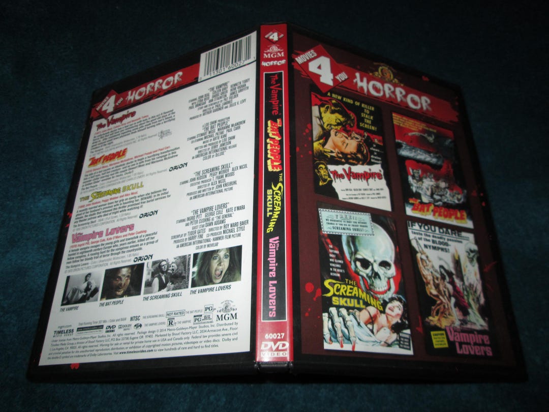The Vampire & 3 More movies 4 You Horror Official Release DVD on MGM ...