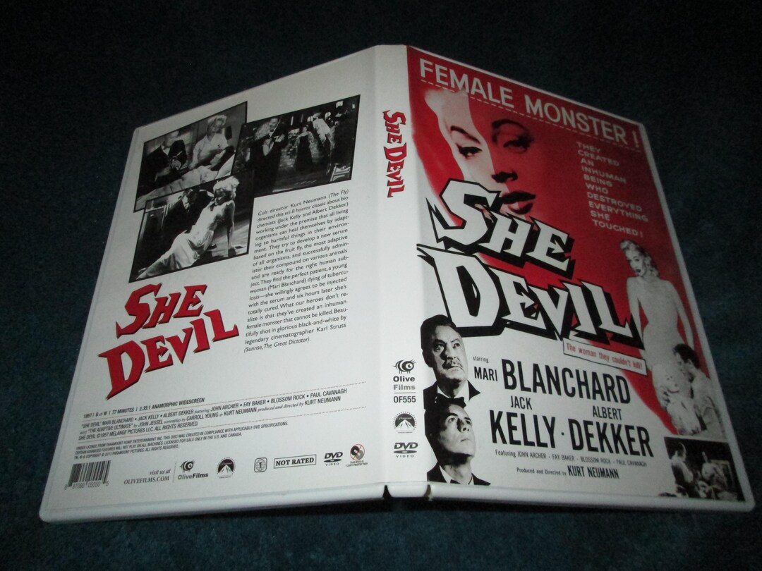 She Devil -official Release DVD on Olive OF555 Mari Blanchard Albert ...
