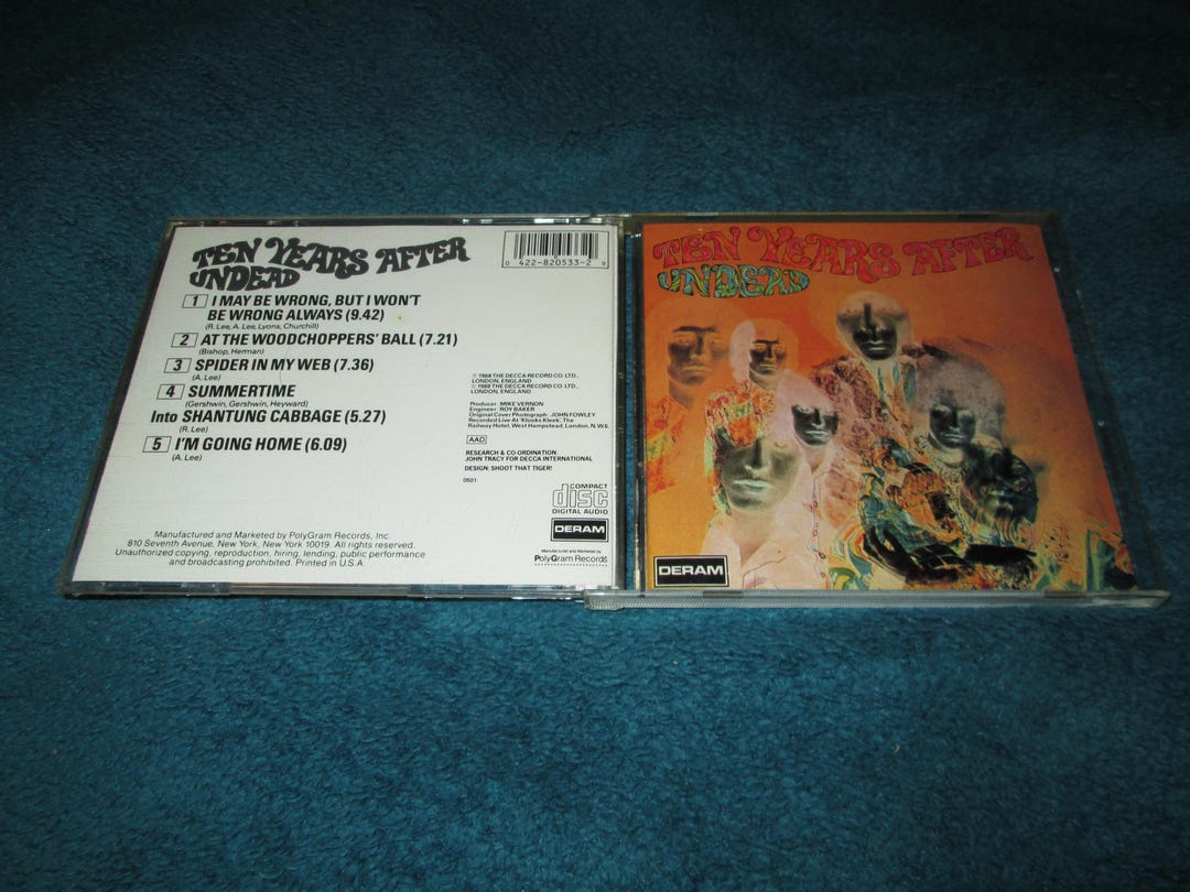Ten Years After -undead/live Official Factory Release CD Original Issue ...