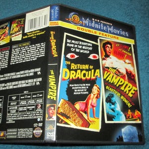 The Return of Dracula/the Vampire original Issue Midnite Movie Double ...