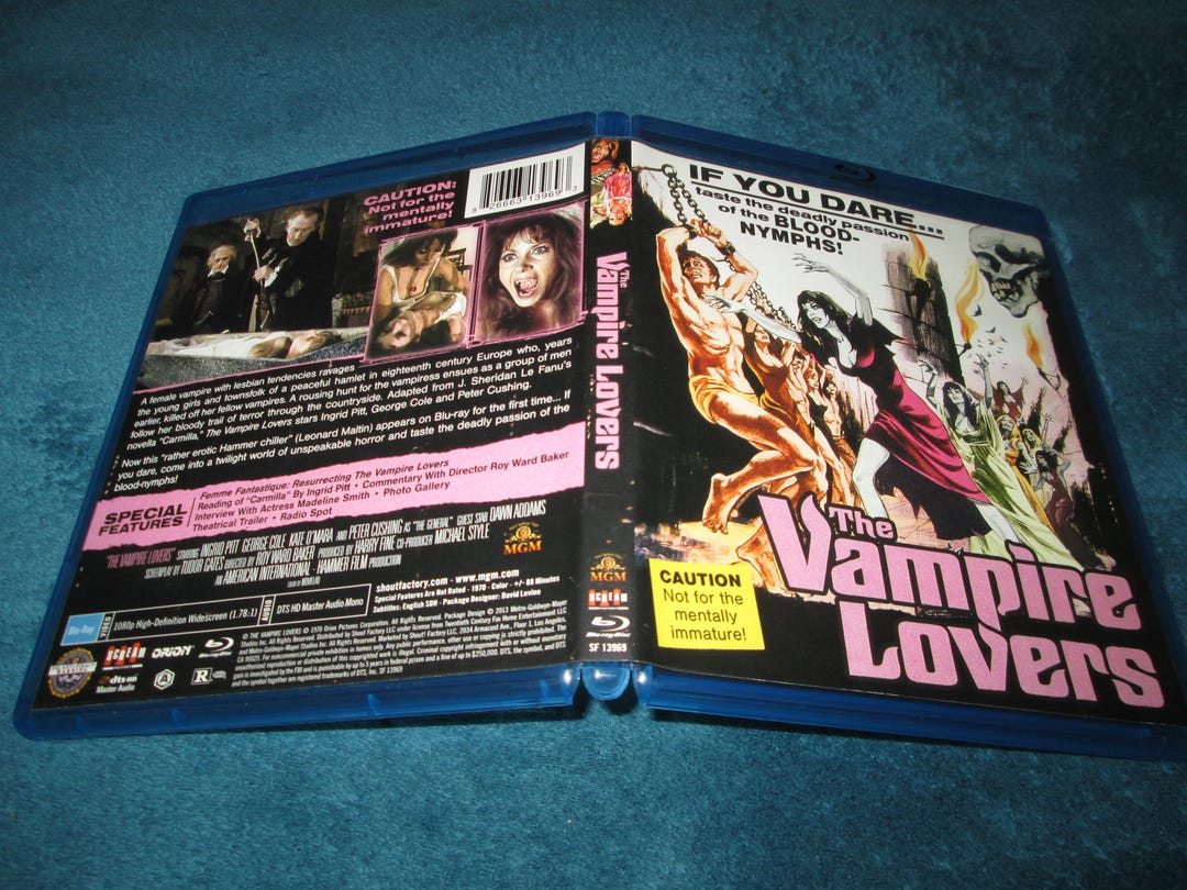 The Vampire Lovers -blu Ray Edition Hammer Film Karnstein Trilogy Peter ...