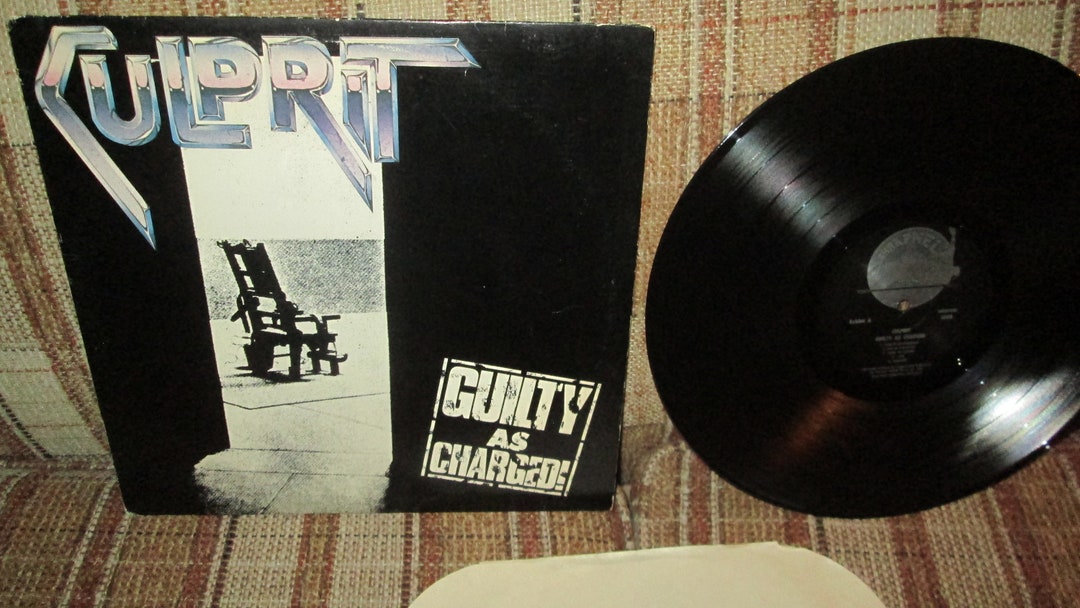 Culprit -guilty as Charged 1983 Vinyl LP on Shrapnel Records 1008 -free ...