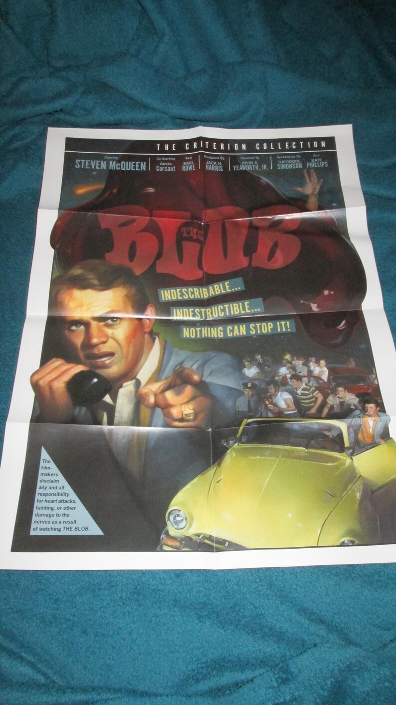 The Blob -original 2000 First Edition W/flyer AND Poster on Criterion ...