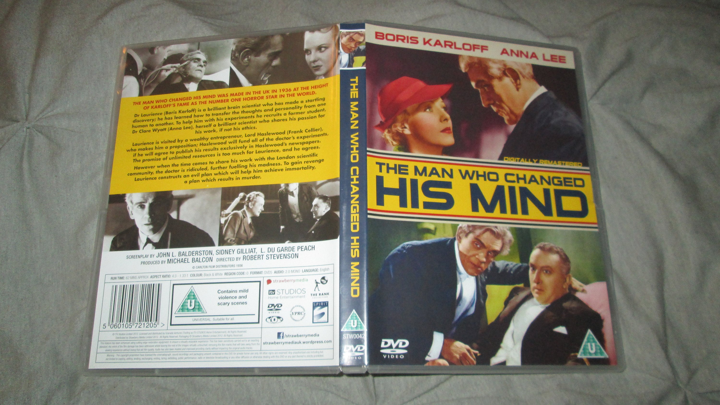 The Man Who Changed His Mind official DVD Release on Strawberry Media STW0042 Boris Karloff Free ...