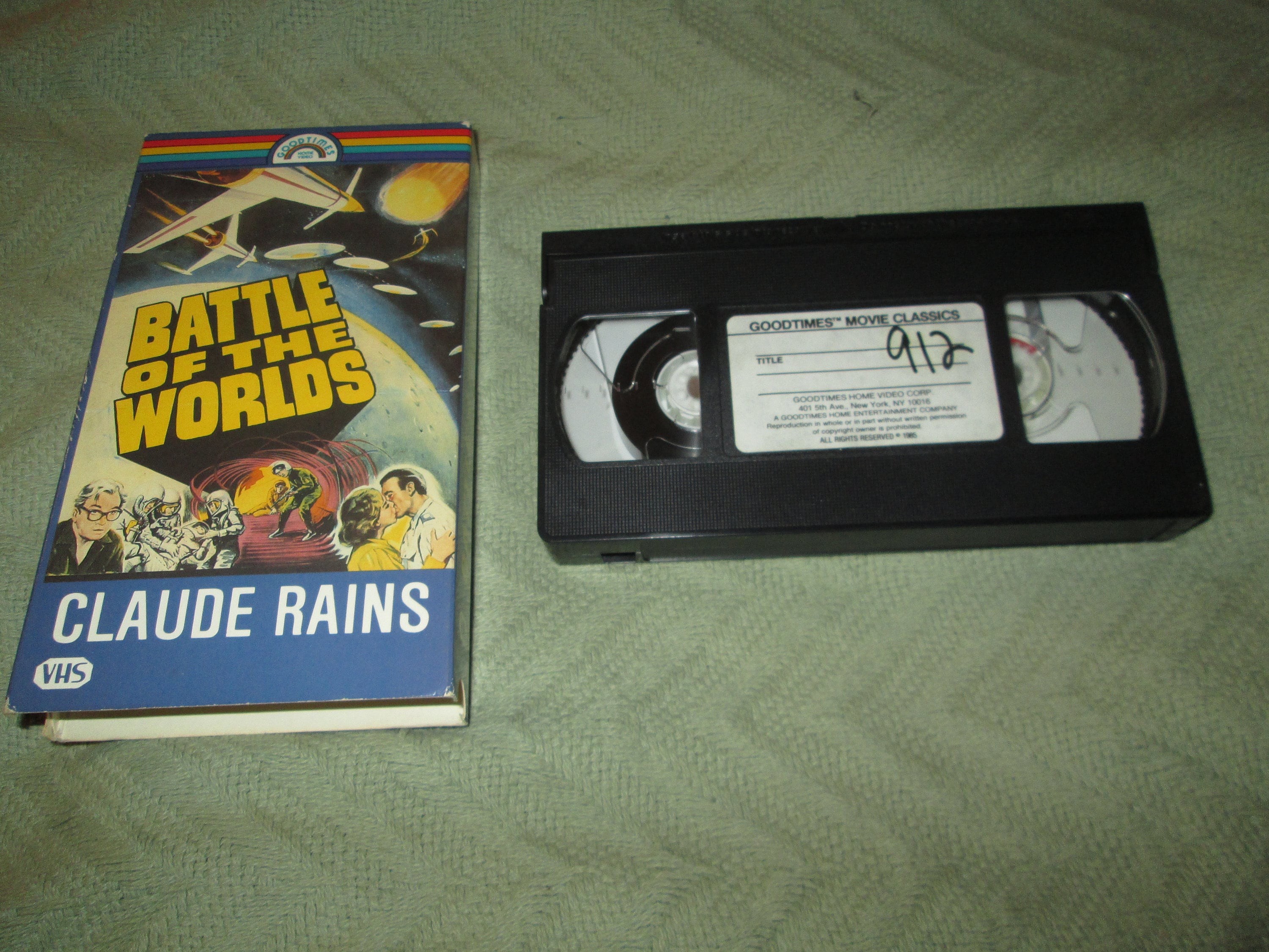 Battle of the Worlds claude Rains 1986 Factory VHS on Goodtimes Video ...