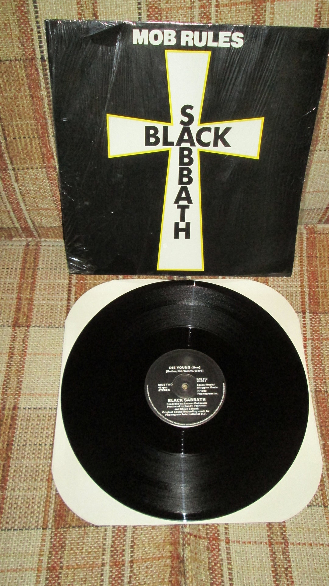 Black Sabbath -mob Rules 12inch Vinyl Single English(?) IMPORT on Vertigo Records SAB 512 Free ...