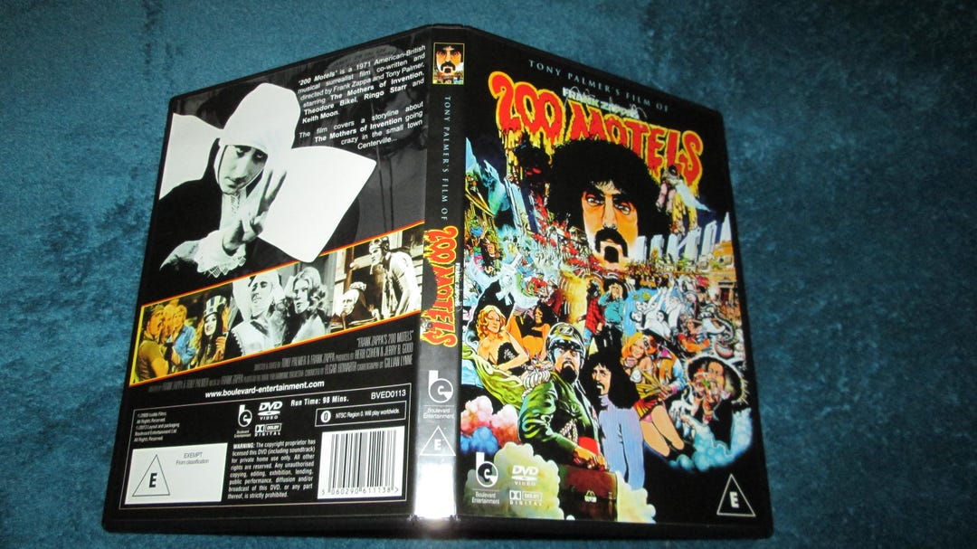 Frank Zappa -200 Motels Original Factory Issue DVD on Boulevard ...