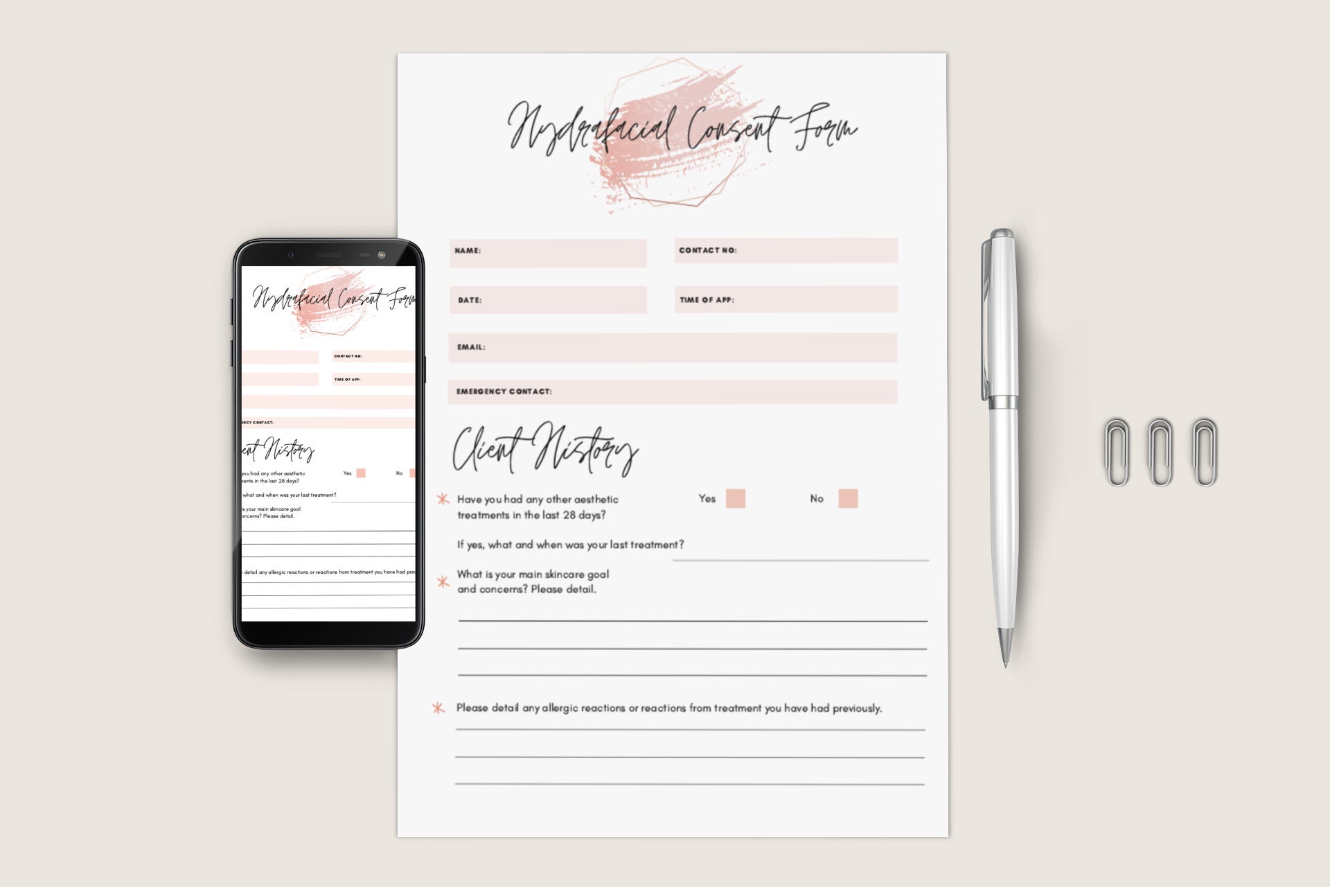 Printable Hydrafacial Consent Form - Printable Forms Free Online