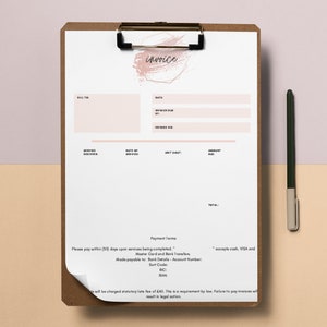 Invoice Template for Makeup Artists, Hair Stylists, Beauty ...