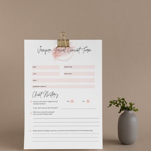 Vampire Facial PRP Consent and Consultation Form. 3 Pages, Including ...