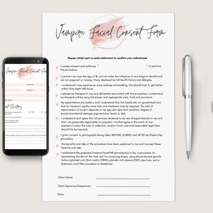 Vampire Facial PRP Consent and Consultation Form. 3 Pages, Including ...