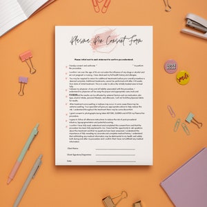 Plasma Pen Treatment Consent and Consultation Form. 3 Pages, Including ...