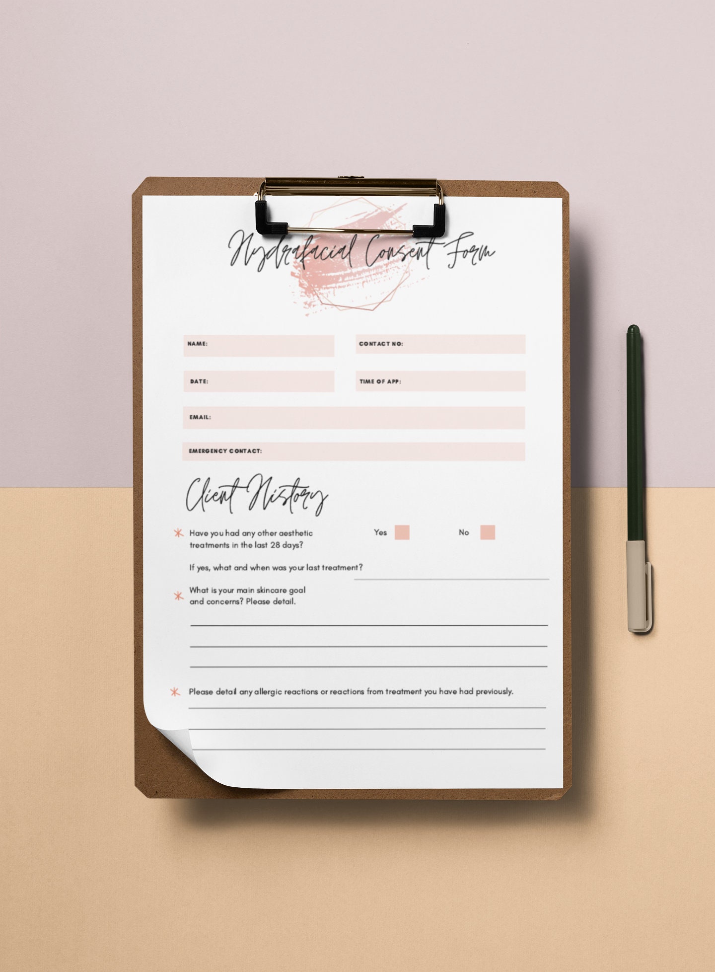 Printable Hydrafacial Consent Form - Printable Forms Free Online