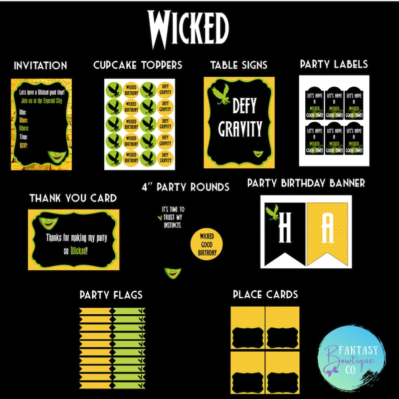 Wicked Party Decorations - Etsy