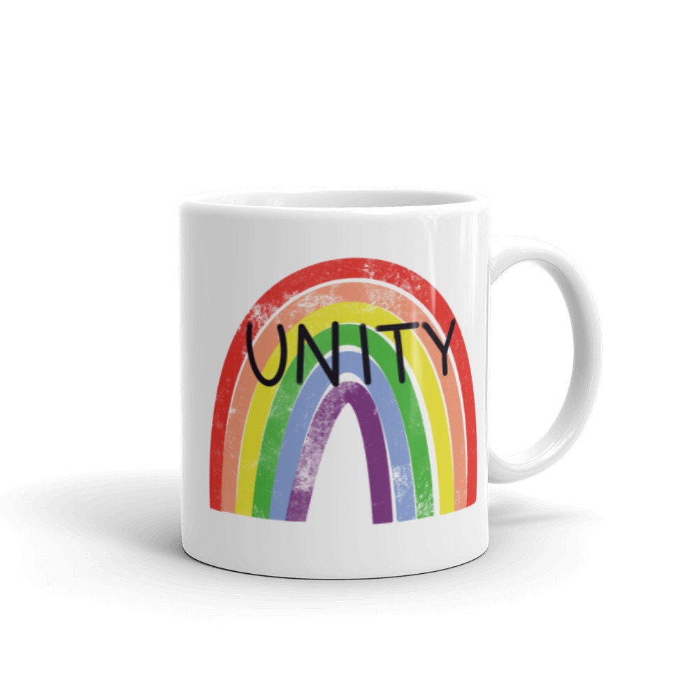 Spread Positivity With This Rainbow UNITY Mug, Printed on Both Sides ...